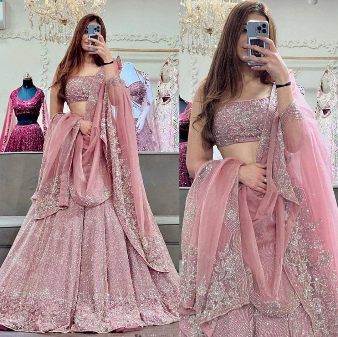 Designer Lehenga Choli for Women Party Wear Bollywood Lengha Sari ...