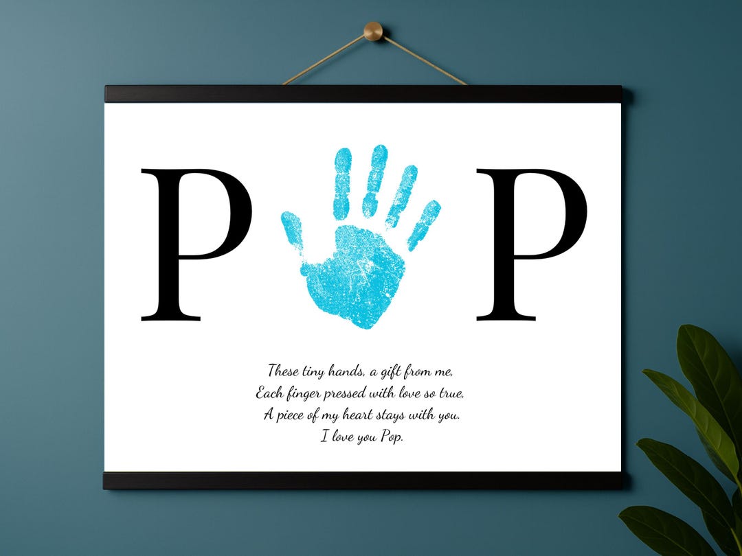 Handprint Poem Printable for Pop - Etsy