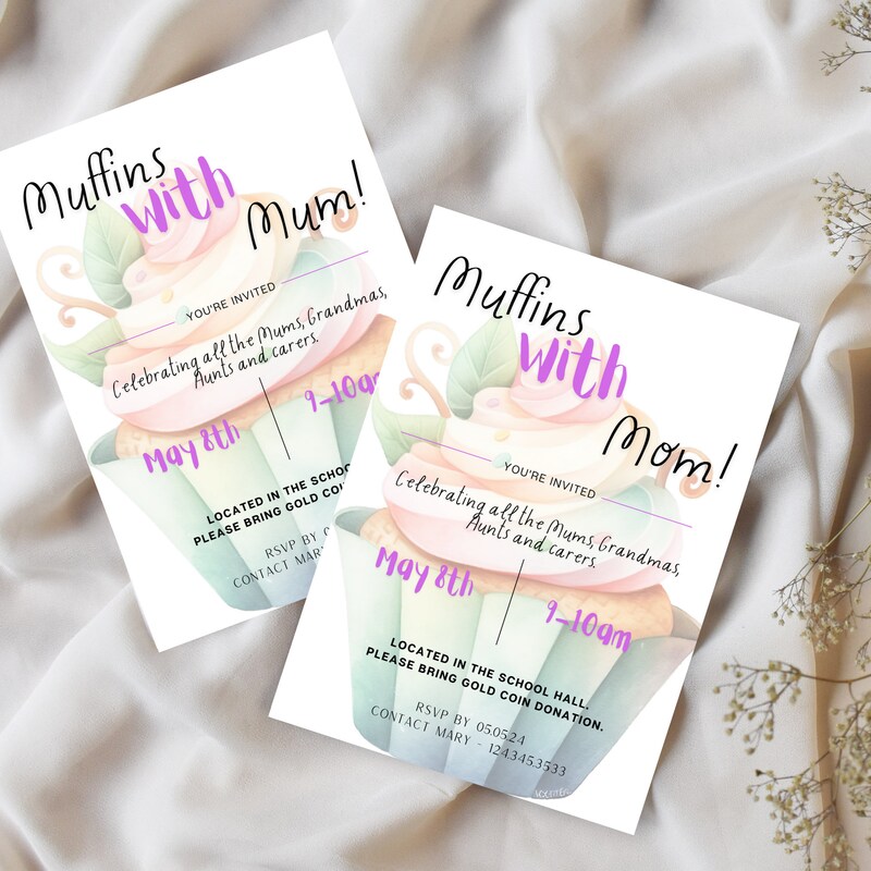 Muffins With Mom - Etsy