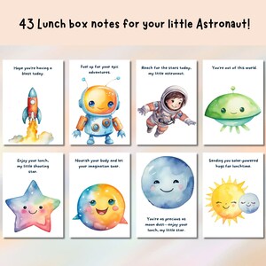 Positive Affirmation Lunch Box Notes for Kids, 43 Encouragement Cards ...