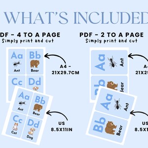 Alphabet Flashcards: ABC Animal Theme for Kids Learning & Education ...