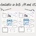 All About Dad Printable, Father's Day Gift, Father's Day Craft for Kids ...
