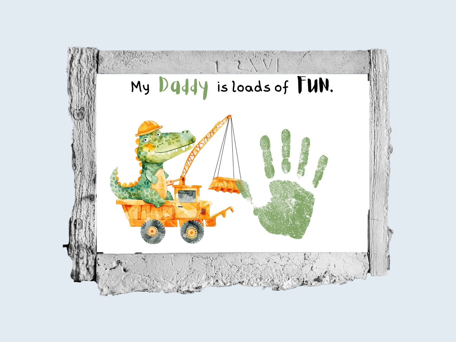 My Daddy is Loads of Fun Handprint Craft Activity for Kids ...