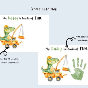 My Daddy is Loads of Fun Handprint Craft Activity for Kids ...