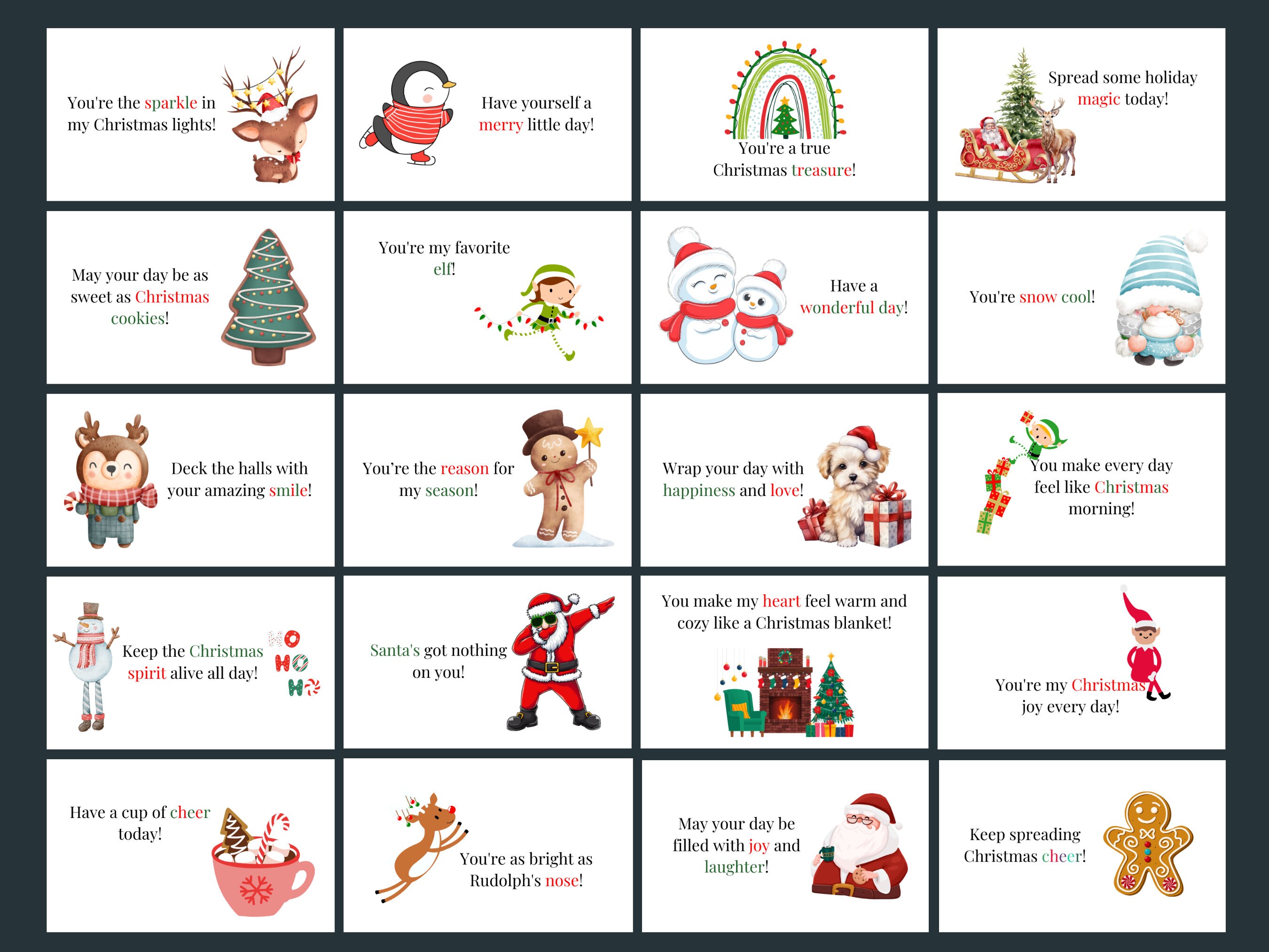 Printable Lunch Box Notes for Kids, Love Note for Children, Positive ...