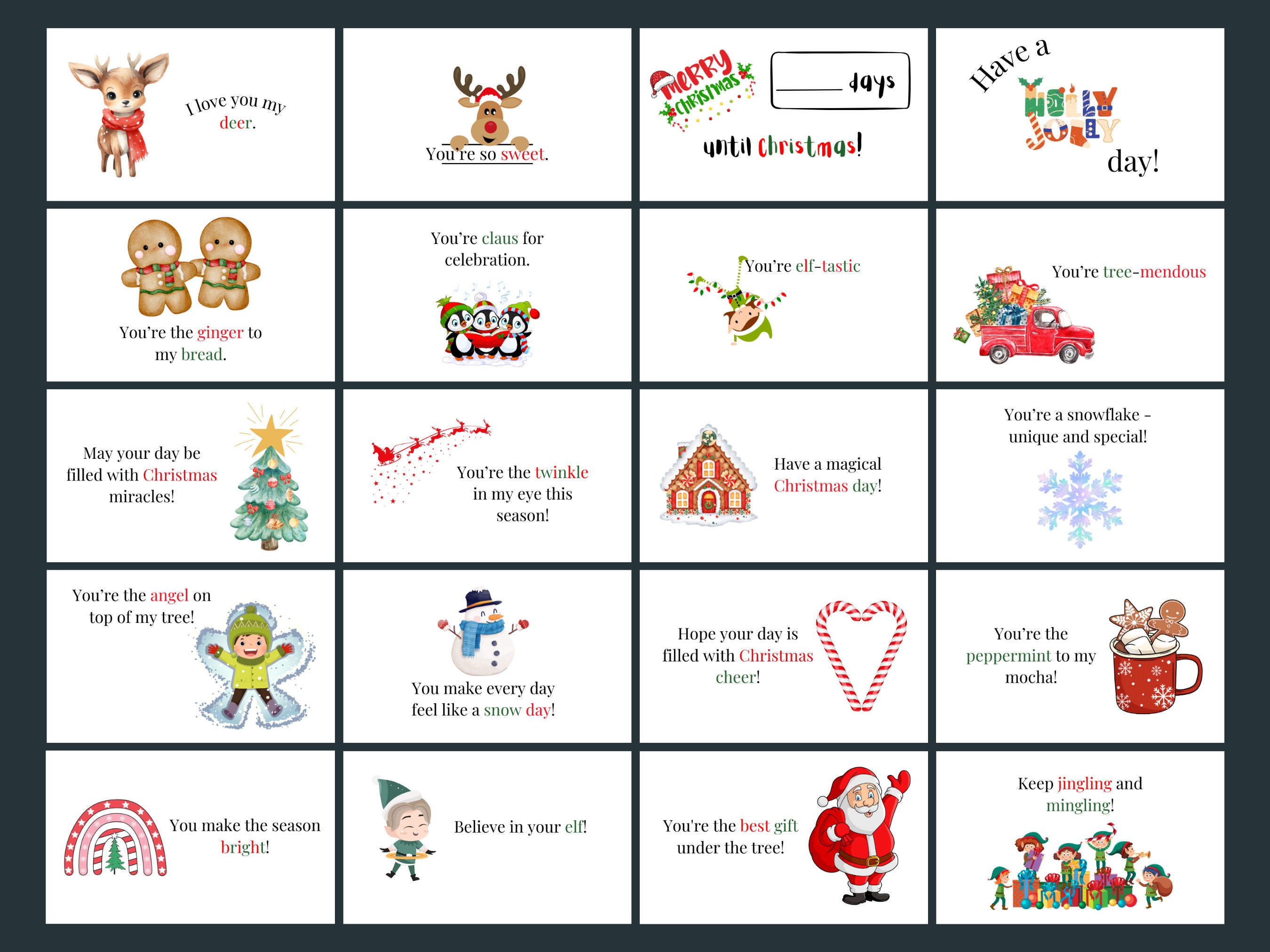 Printable Lunch Box Notes for Kids, Love Note for Children, Positive ...