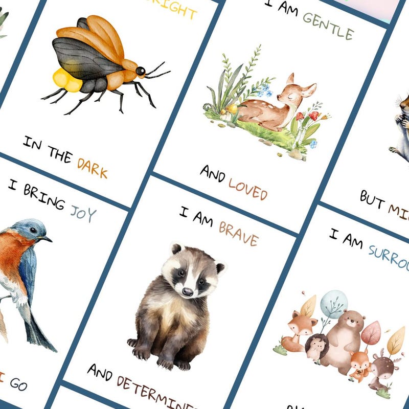 Nature Theme Cards - Etsy