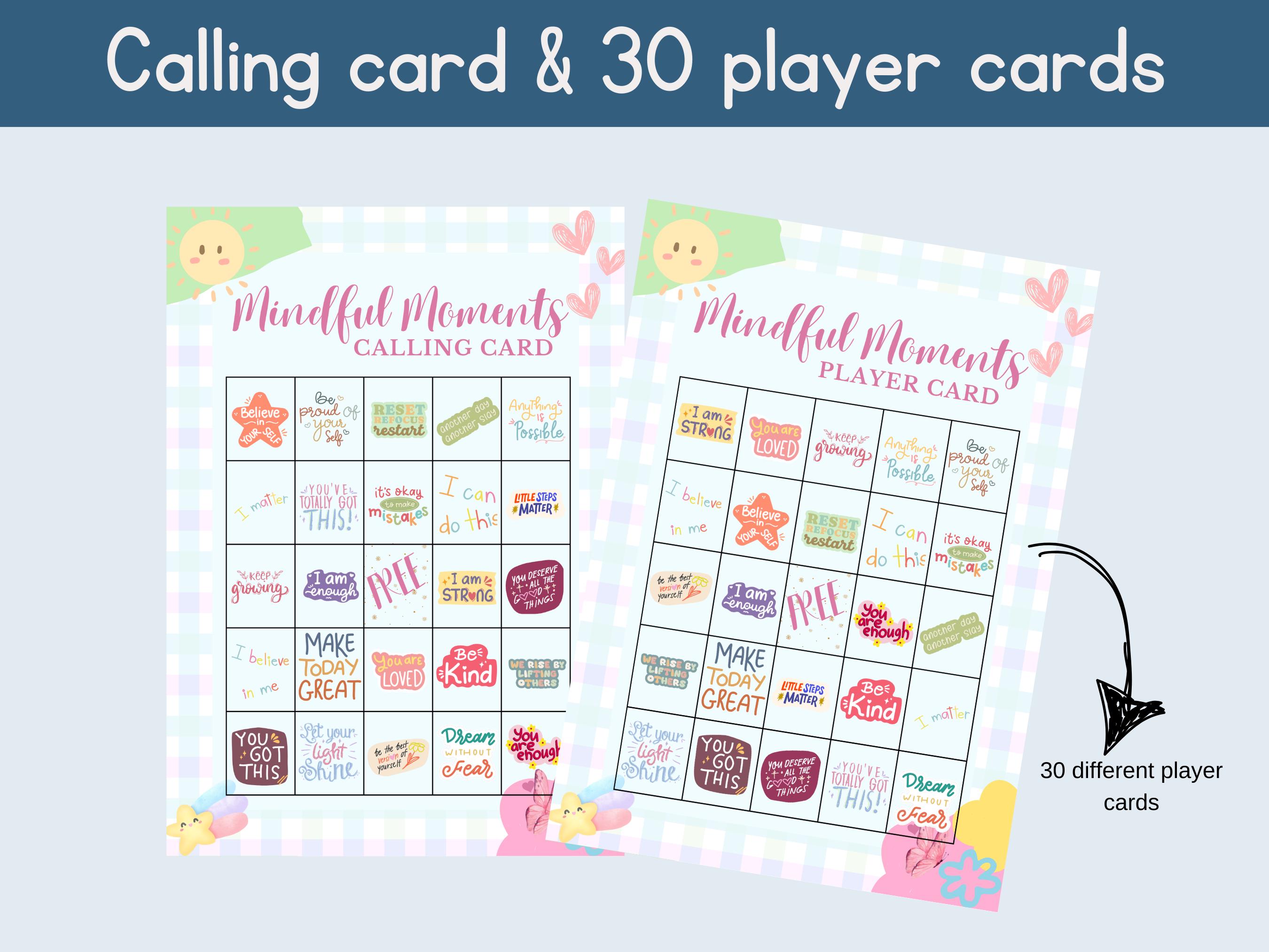 Positive Affirmations Bingo Game - Printable Self-esteem Activity for ...