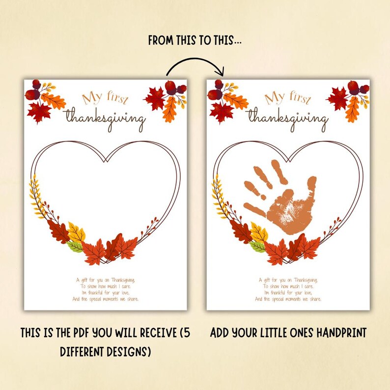 End of Year Seasonal Handprint Craft Bundle - 10 Fall, Thanksgiving ...