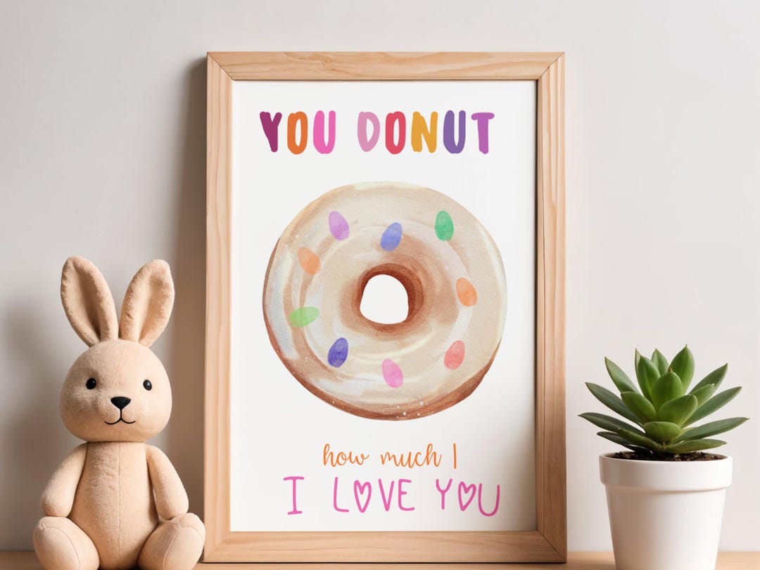 Donut Handprint Craft, Valentine's Keepsake (PDF Pattern A4/US Size) - Etsy
