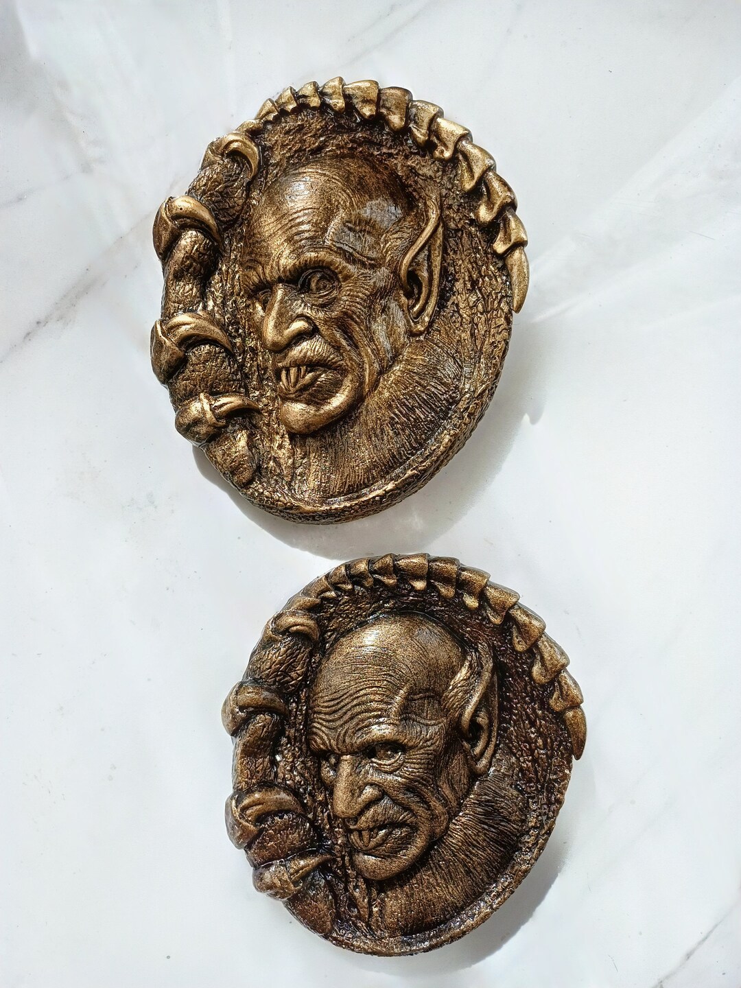 Nosferatu Victorian Vampire Bas Relief Bas Relief basrelief - Etsy