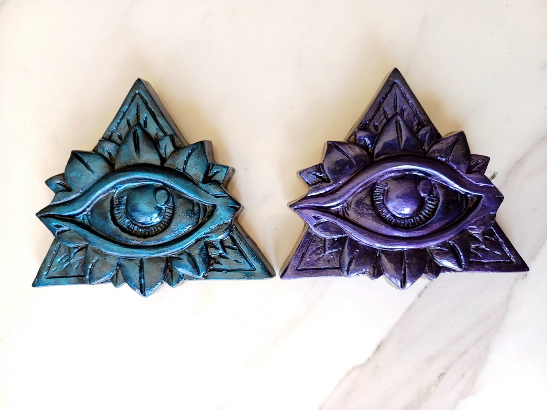 All Seeing Eye Bas Relief,hand Sculpted, Eye Triangle Wall Decor,third ...