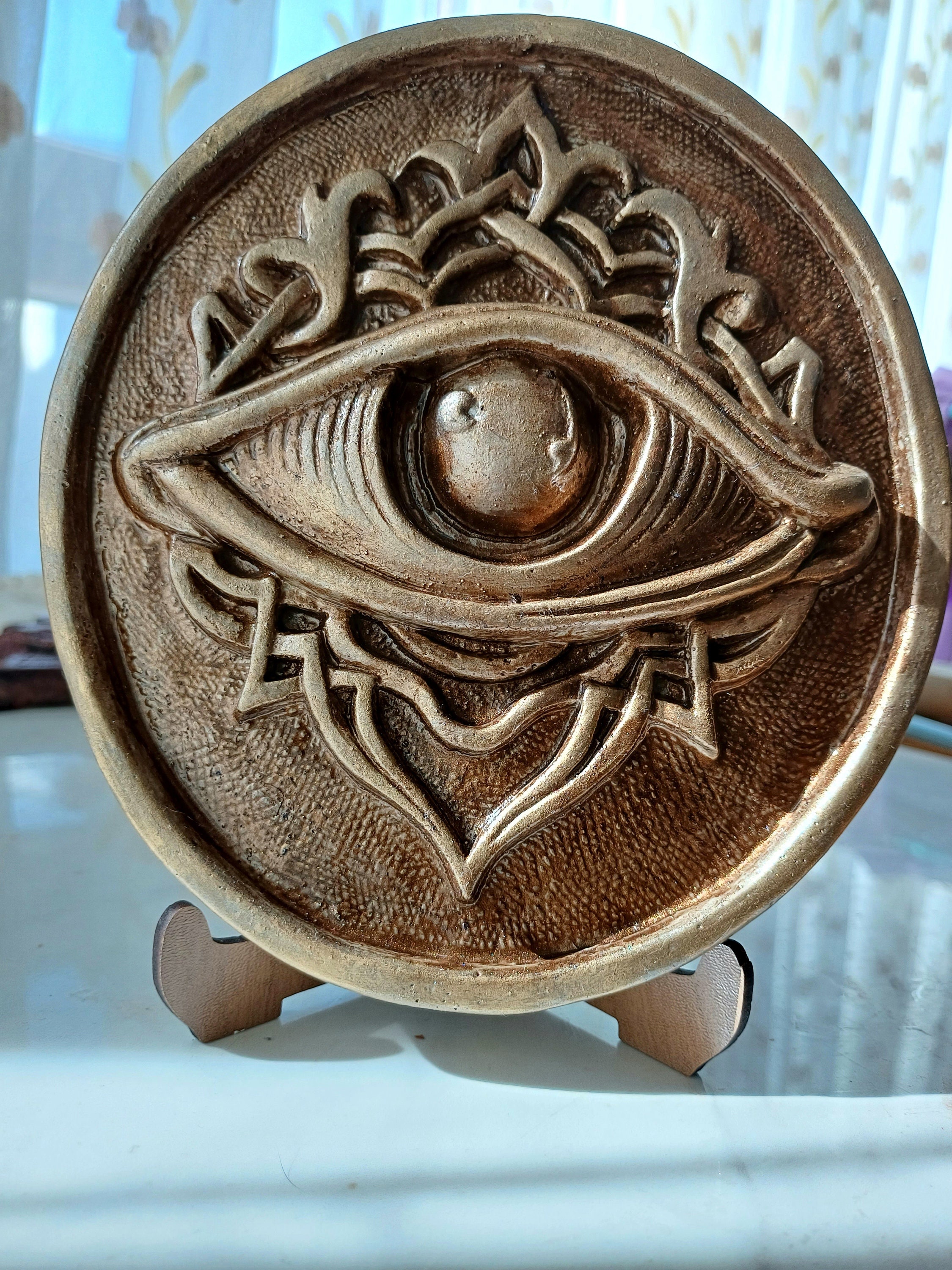All Seeing Eye Bas Relief,hand Sculpted Bas Relief basrelief - Etsy