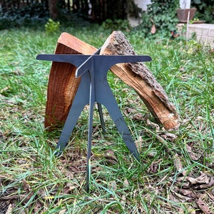 Vertical Fire Pit Grate, Campfire Stand, Log Holder, Fire Pit Stand for ...