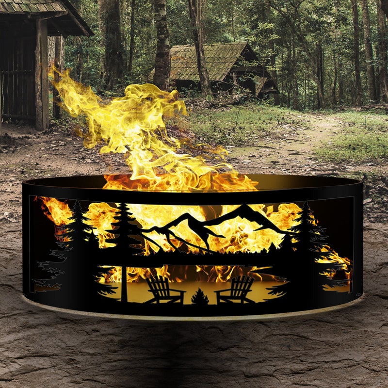 Outdoor Fire Pit With Custom Design - Etsy