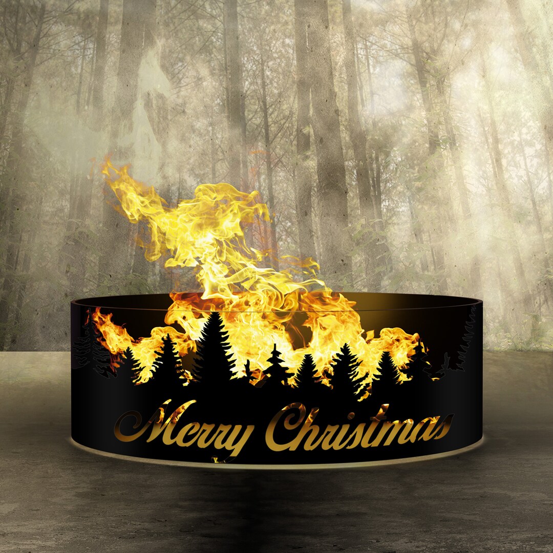 Christmas Gift Fire Pit, Personalized Gift for Him, Fire Ring Pits ...