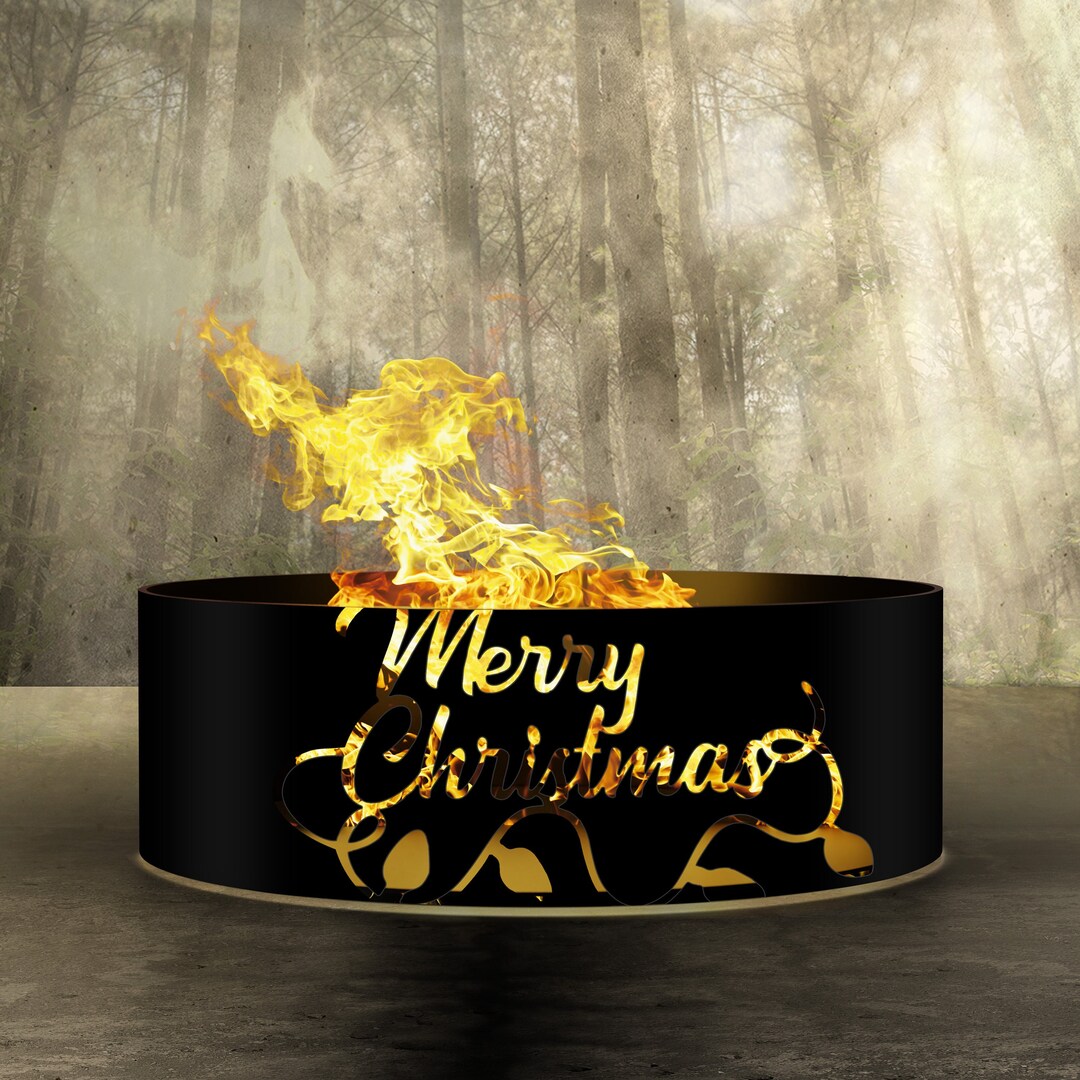Christmas Gift, Personalized Fire Pit, Fire Ring Pits, Heavy Duty ...