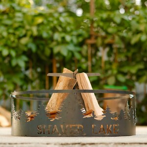 Custom Fire Pit Ring, Unique Hand Crafted Gift, 18" - 21" Inches ...