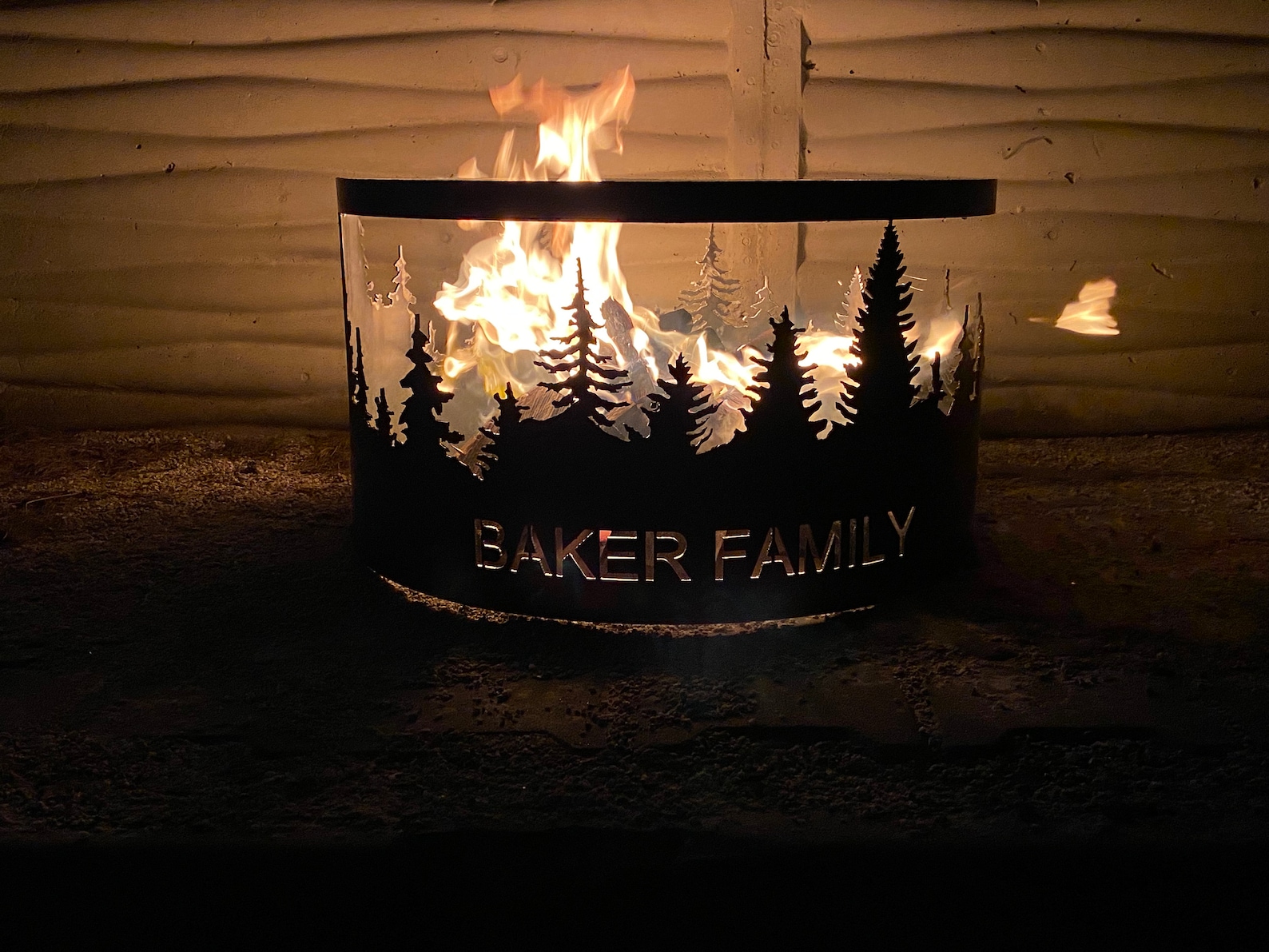 Custom Size Fire Pit Personalized Fire Ring Heavy Duty - Etsy