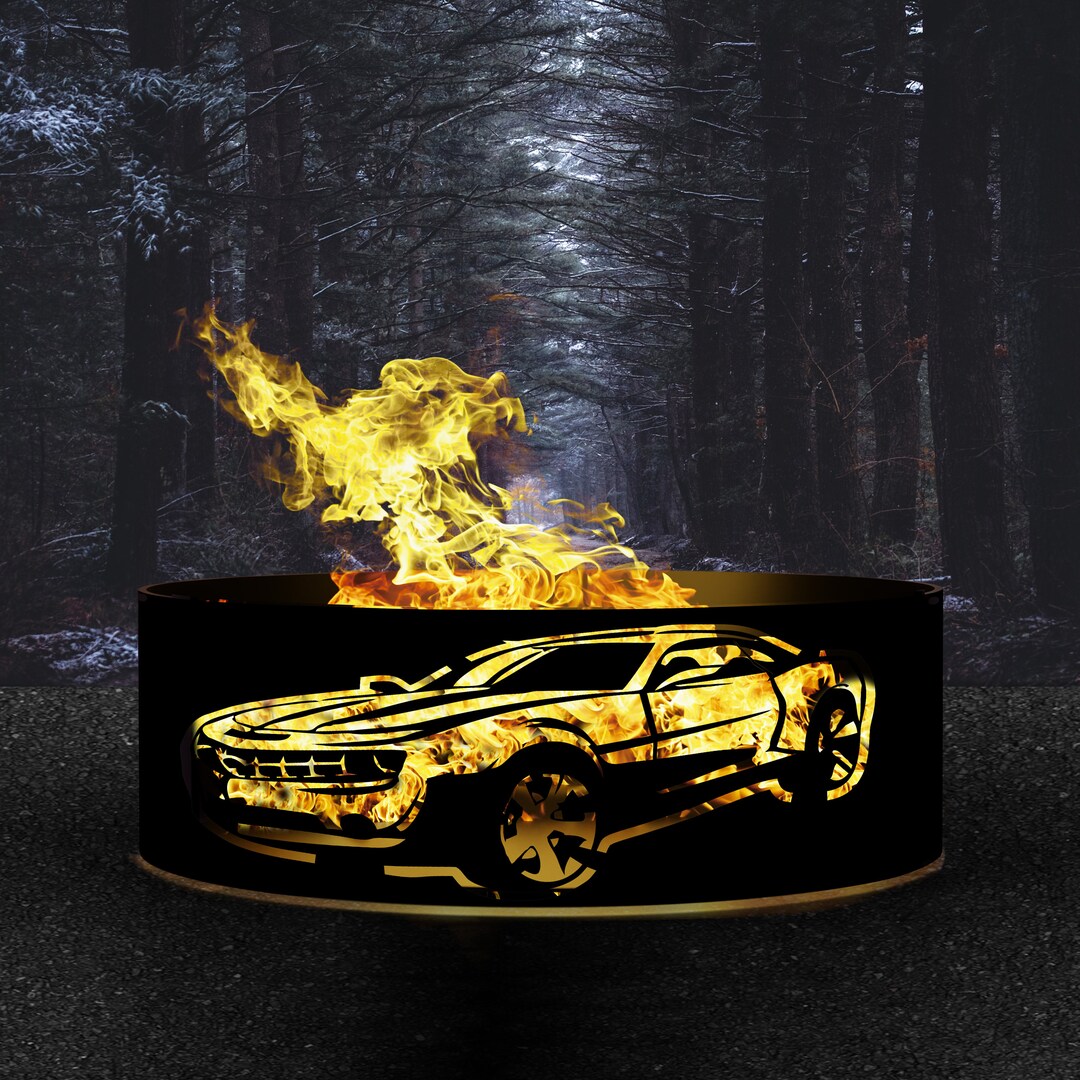 Custom Fire Pit Ring for Car Lovers | Personalized Metal Fire Ring ...