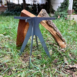 Vertical Fire Pit Grate, Campfire Stand, Log Holder, Fire Pit Stand for ...