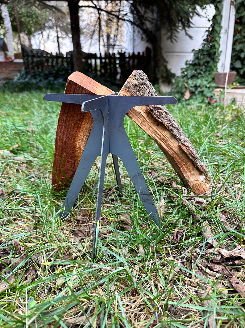 Vertical Fire Pit Grate, Campfire Stand, Log Holder, Fire Pit Stand for ...