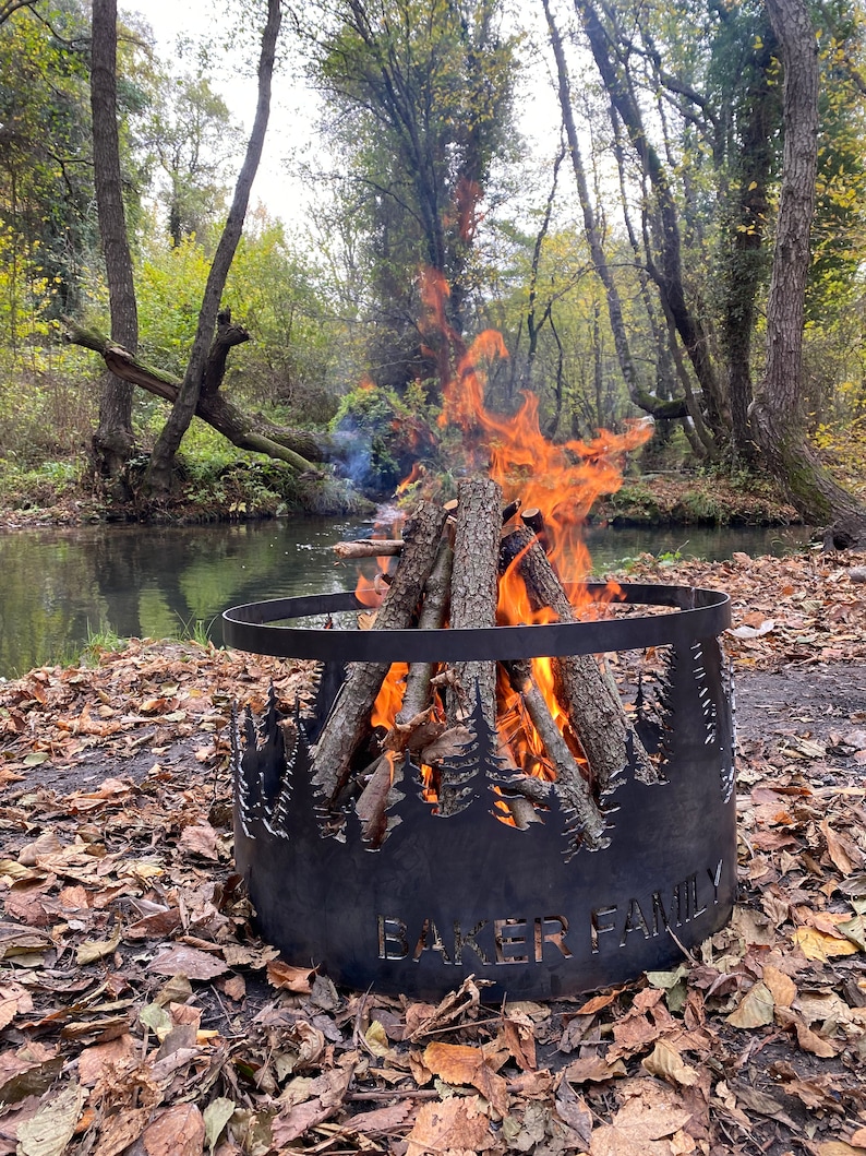 Design Your Fire Ring, Custom Fire Ring, Customized Design, Outdoor ...