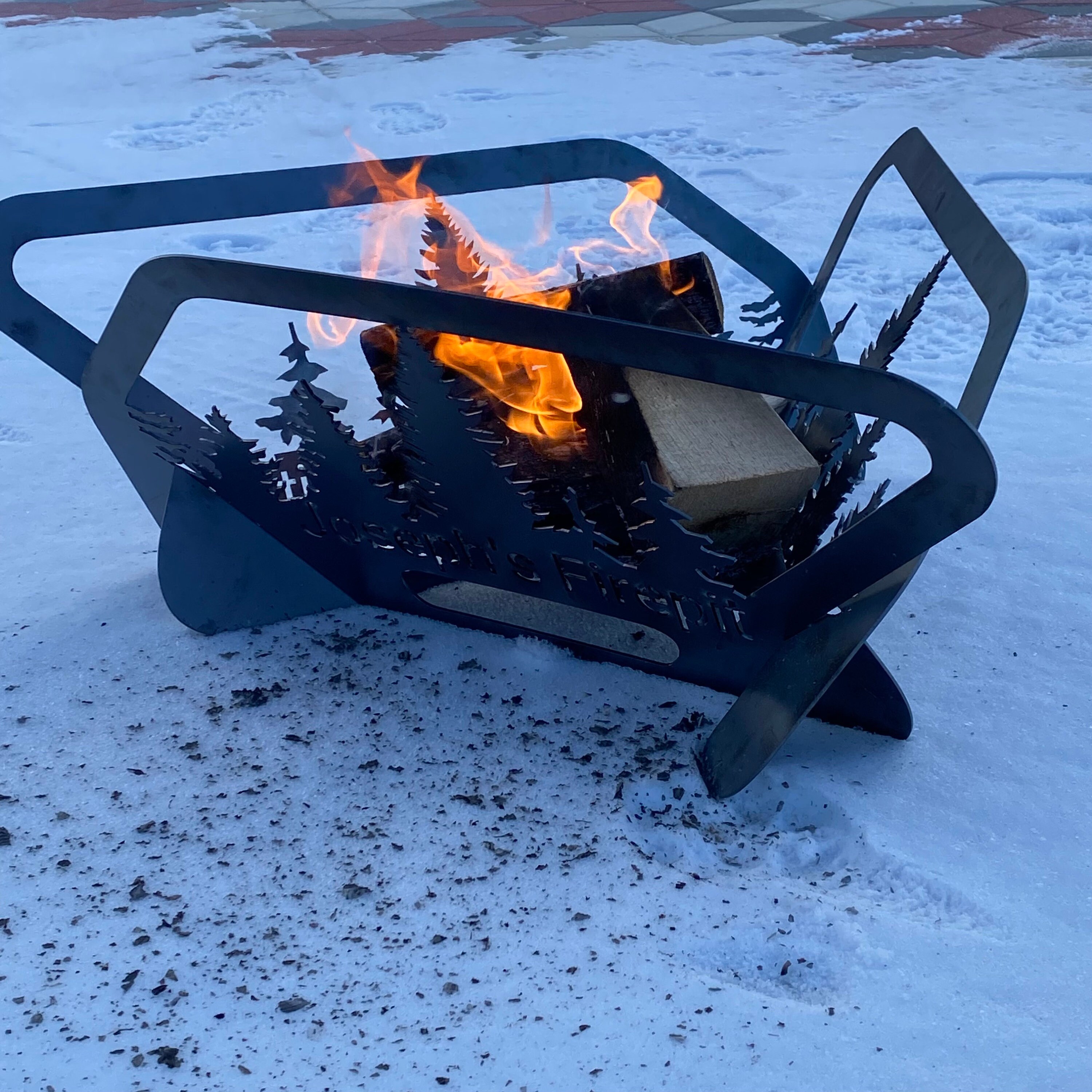 Personalized Fire Pit Bonfire Pit Custom Collapsible | Etsy