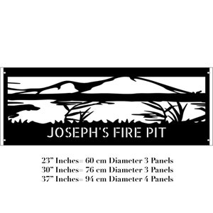 Hunting Themed Fire Pit, Gift for Father's Day, Heavy Duty Fire Ring ...