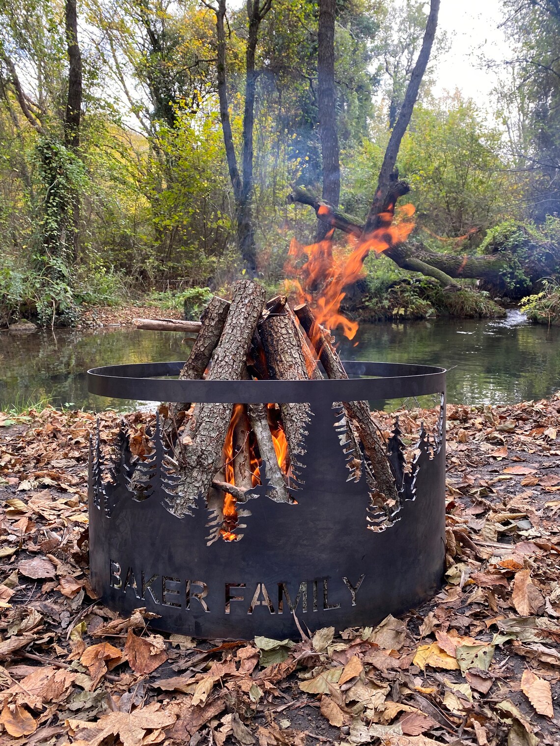 Extra Tall 16" Inches Custom Fire Pits, Custom Fire Ring Pits, Heavy ...
