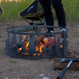 Personalized Fire Pit Ring Custom Back Yard Campfire Fire - Etsy
