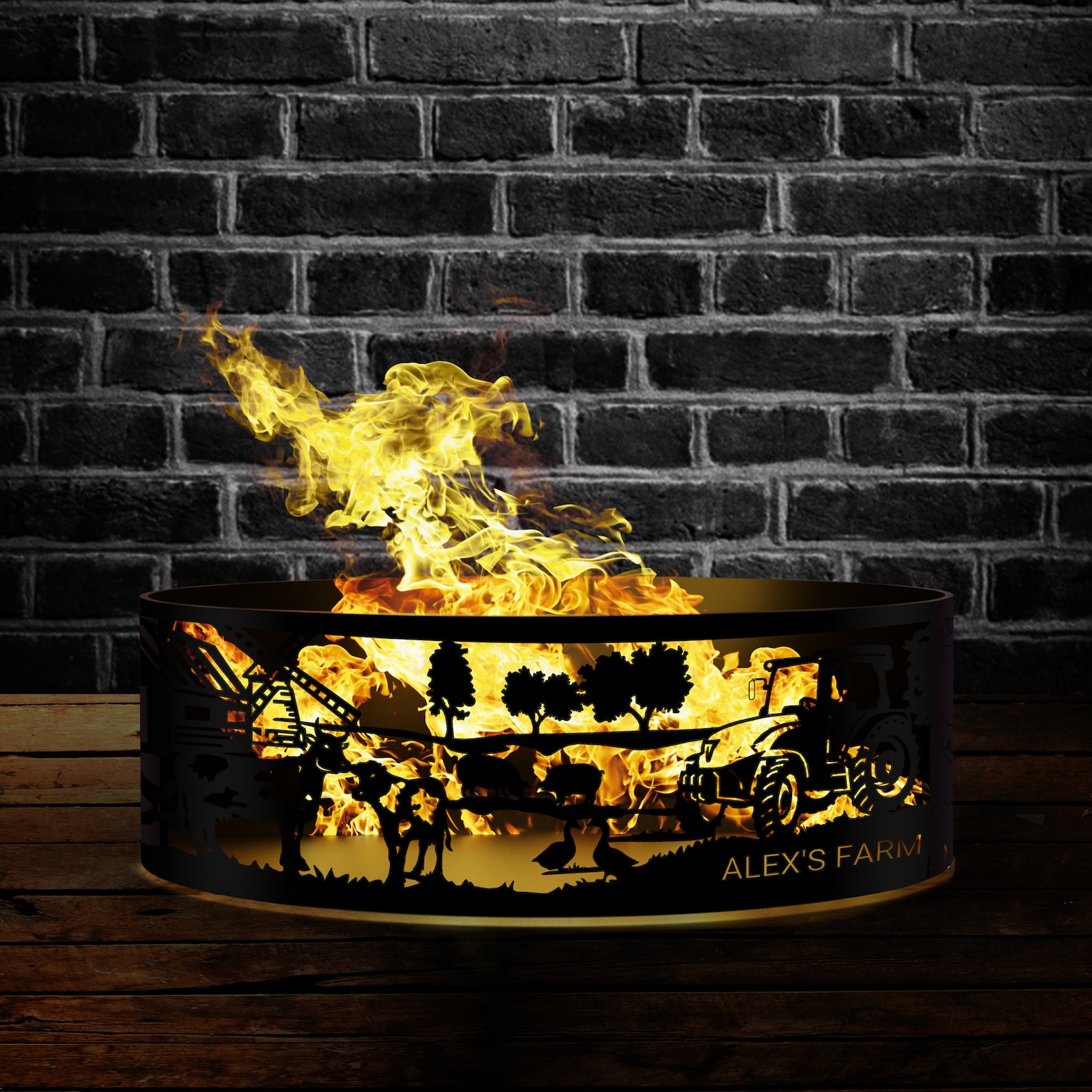 Custom Fire Pits Custom Fire Ring Pits Heavy Duty Outdoor Fire - Etsy