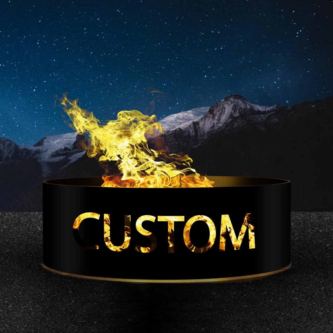 Custom Wording Fire Ring, Gifs for Him, Gift for Men Unique, Heavy Duty ...