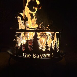Personalized Fire Pit Ring Custom Back Yard Campfire Fire - Etsy