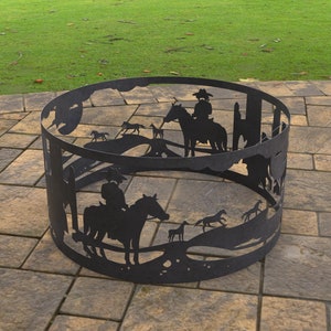 Cowboy Fire Pits Custom Fire Ring Pits Heavy Duty Outdoor Fire Pit ...