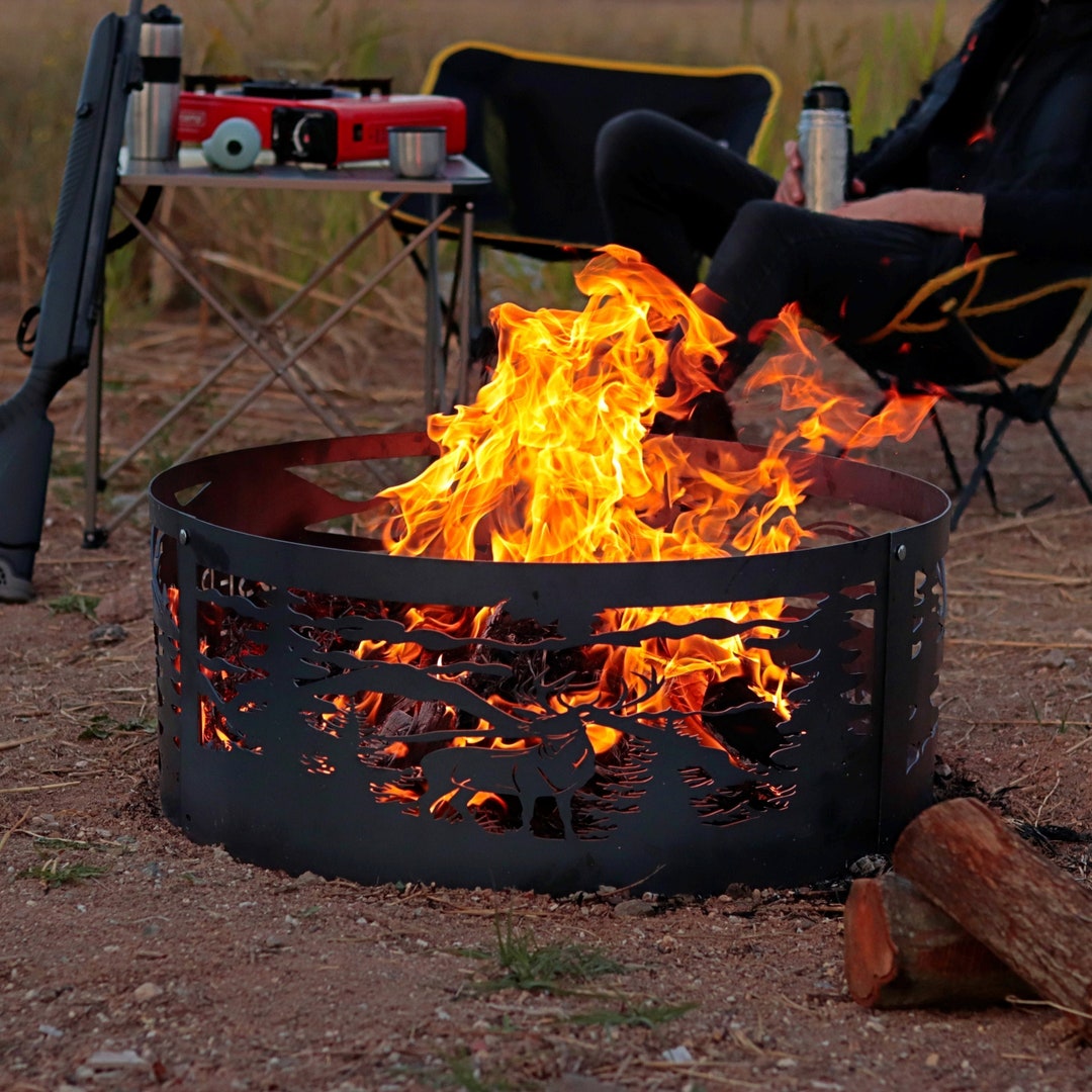 Gift for Boyfriend Special Design Fire Pit Wildlife Scene - Etsy