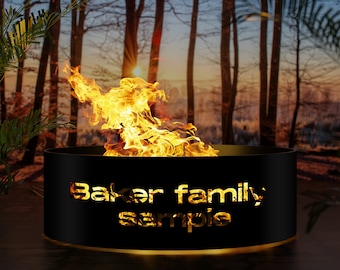Solid Multipiece Extra Tall Fire Pit Ring, 16 Tall, Heavy Duty, Fire ...