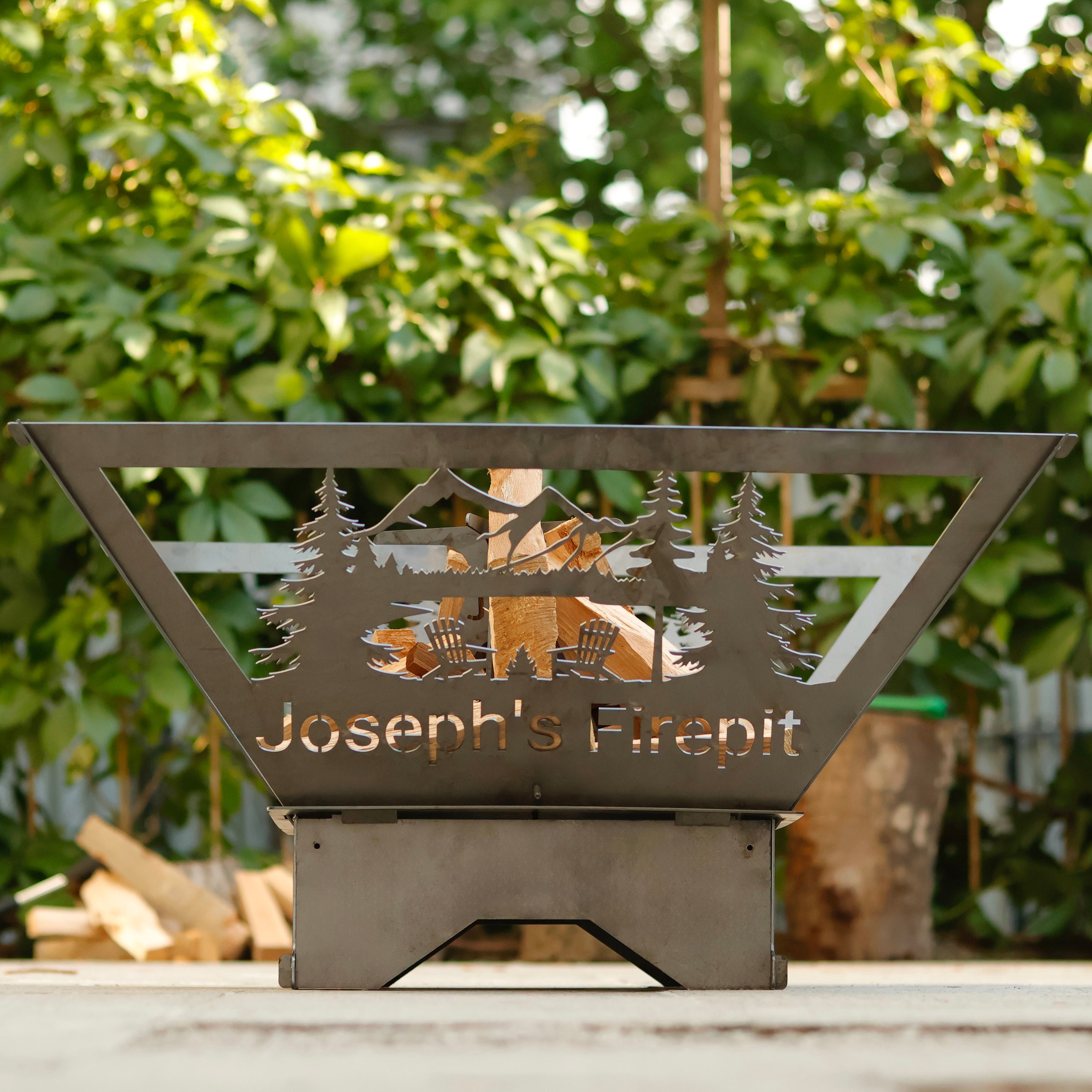 Custom Square Metal Fire Pits | Portable Heavy Duty Steel Fire Pits ...