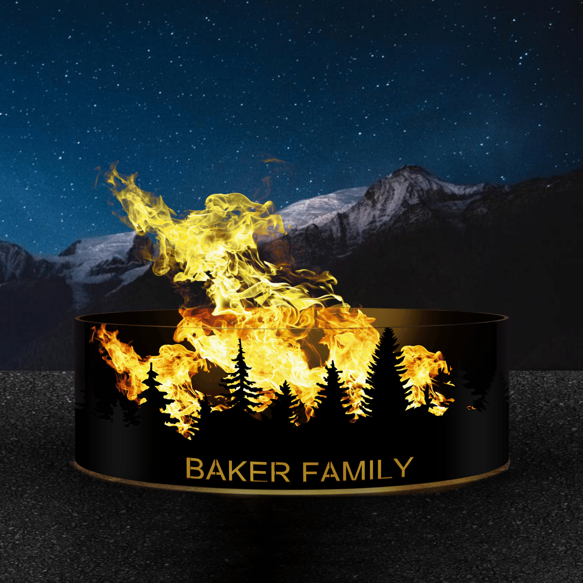 Design Your Fire Ring, Custom Fire Ring, Customized Design, Outdoor ...