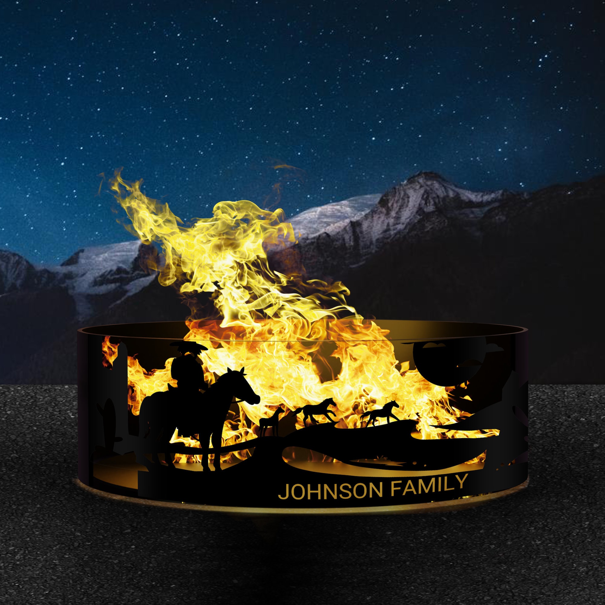 Cowboy Fire Pits Custom Fire Ring Pits Heavy Duty Outdoor Fire Pit ...