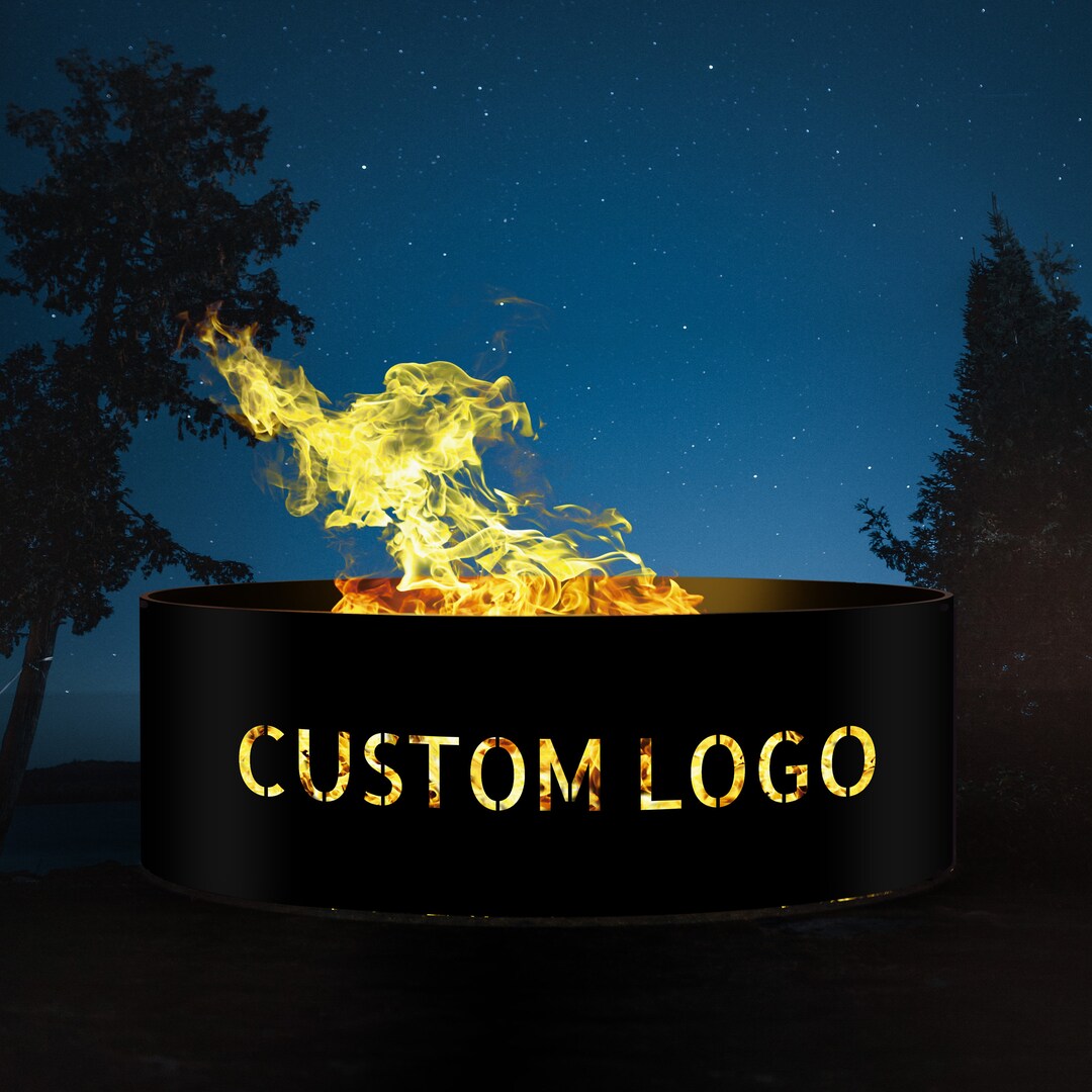 Custom Fire Pit, Your Custom Design Fire Pit Ring, Special Design Gift ...