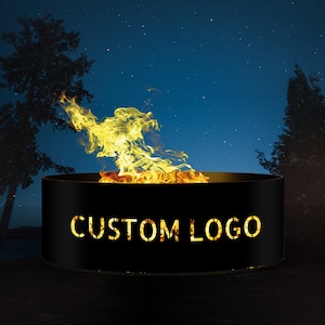 Personalized Gift for Him, Custom Fire Ring, Your Design Fire Pit Ring ...