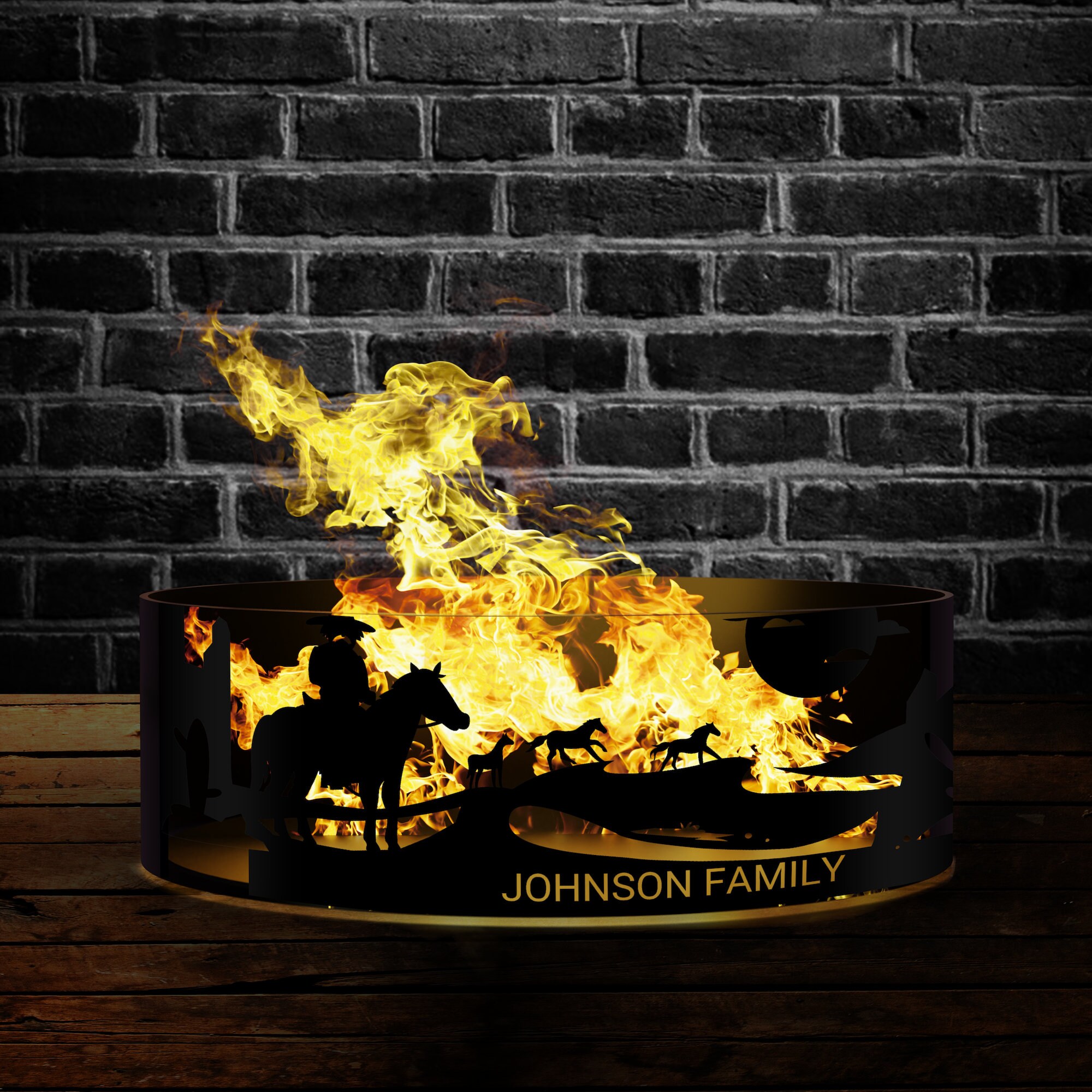 Cowboy Fire Pits Custom Fire Ring Pits Heavy Duty Outdoor Fire Pit ...