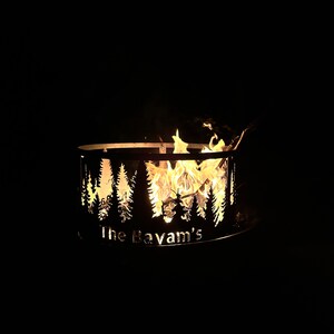 Personalized Fire Pit Ring Custom Back Yard Campfire Fire - Etsy