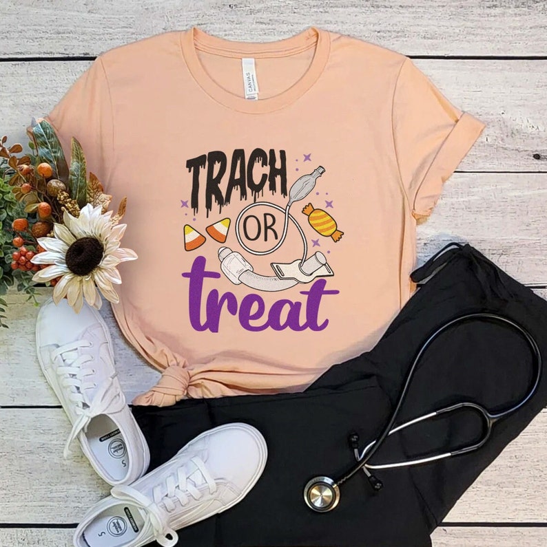Nurse Respiratory Therapist Halloween Shirt Trach or Treat - Etsy