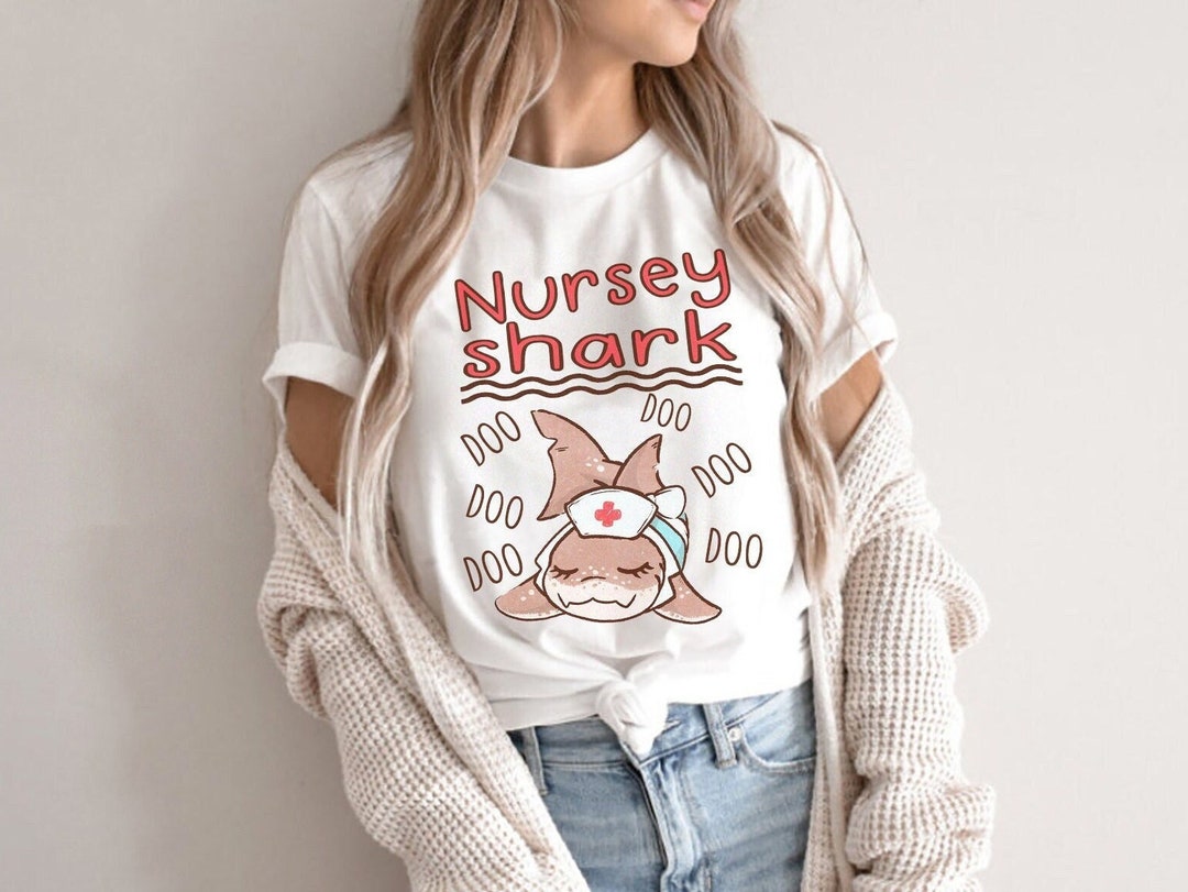 Nurse Shark Funny RN T-shirt - Funny Pediatric Peds PICU Nicu Nurse ...
