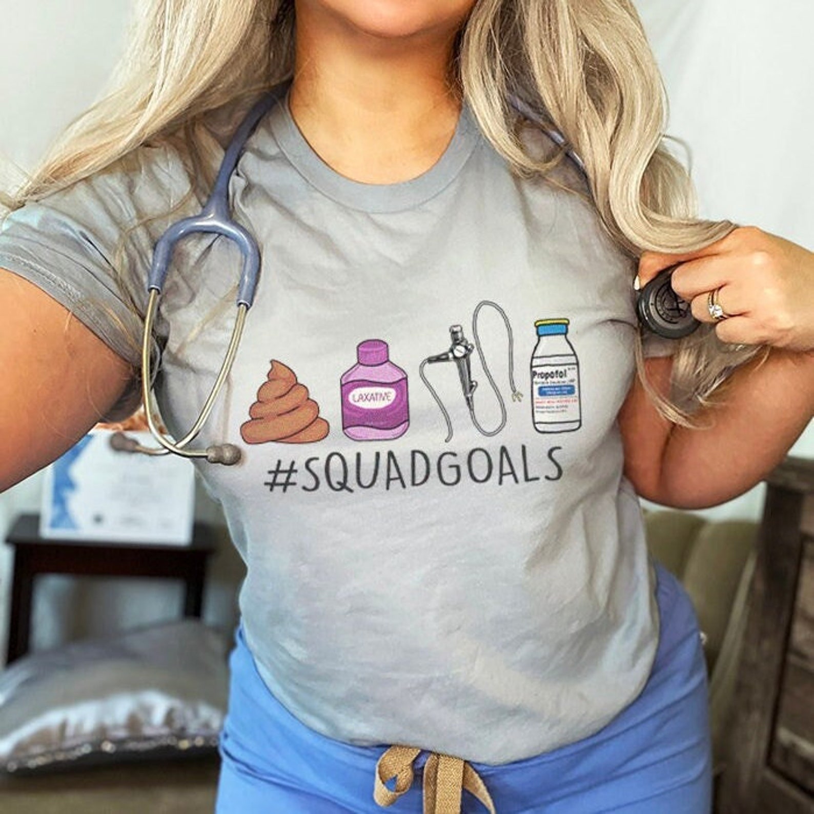 GI Endo Squad Goals T-shirt, Funny GI Nurse Shirt, Colonoscopy ...