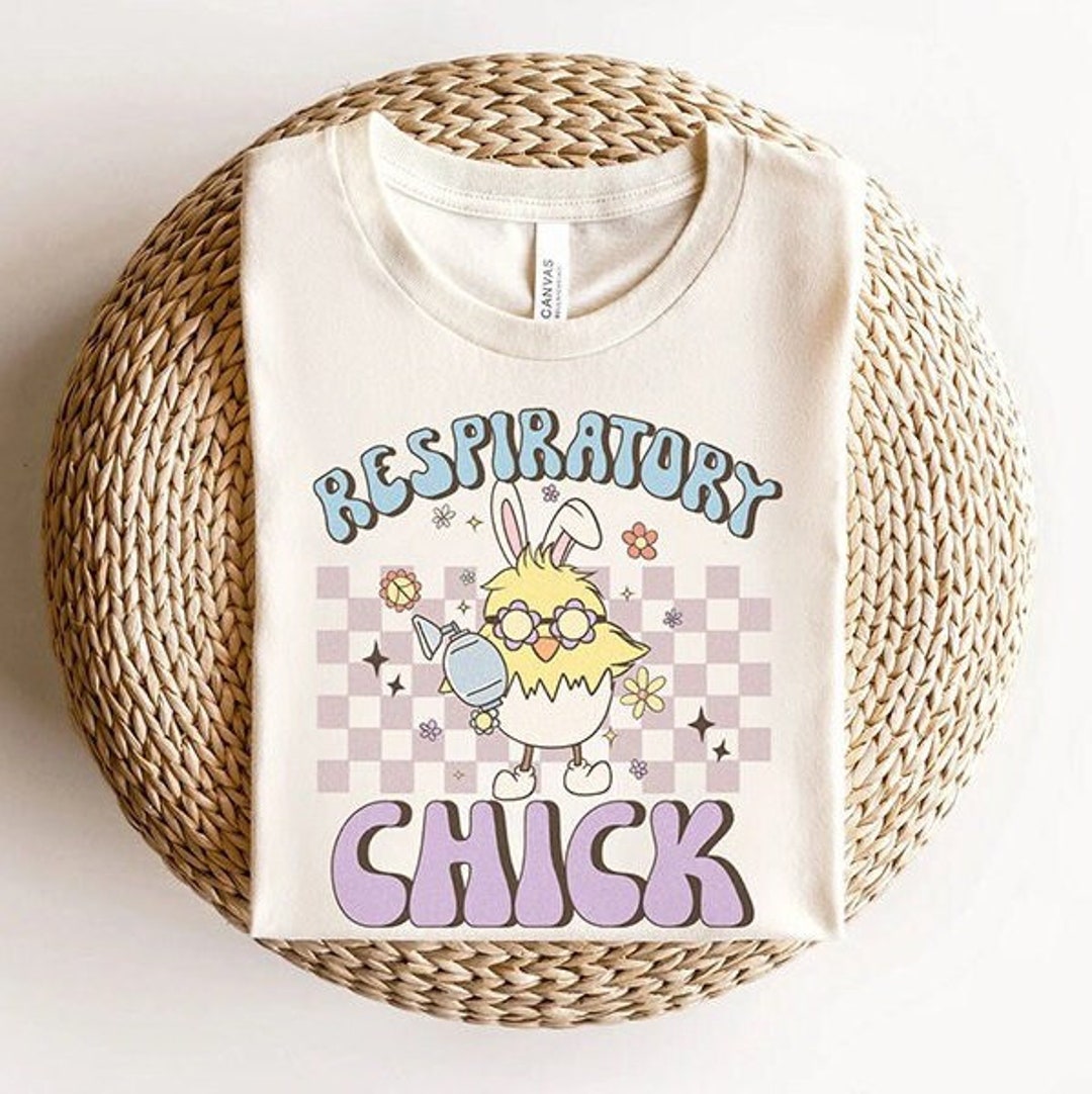Retro Respiratory Therapist Easter T-shirt, Groovy RRT RT Chick Spring ...