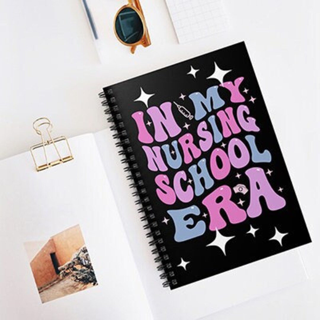 Nursing Student Spiral Notebook - Nursing School Era Ruled Line Note ...