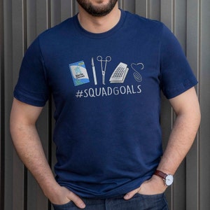 Surgery Operating Room Squad Goals T-shirt, Funnt Surgical Instruments ...
